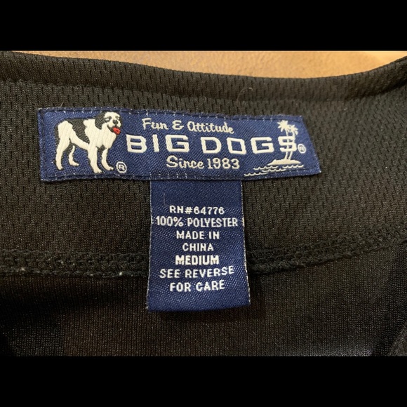Big Dogs | Shirts | Big Dogs Black Baseball Style Jersey Shirt Medium ...